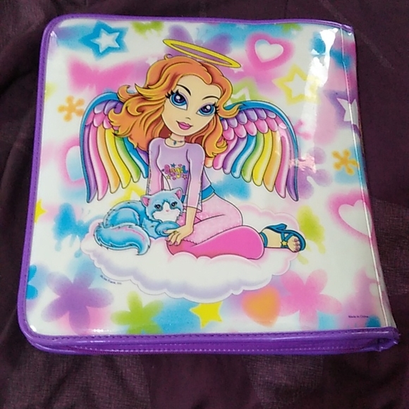 Lisa Frank | Office | Vintage Lisa Frank Angel 3 Ring Binder With 3 ...